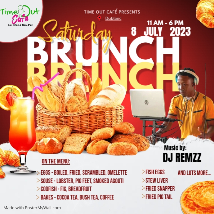 Sunday brunch flyer | PosterMyWall