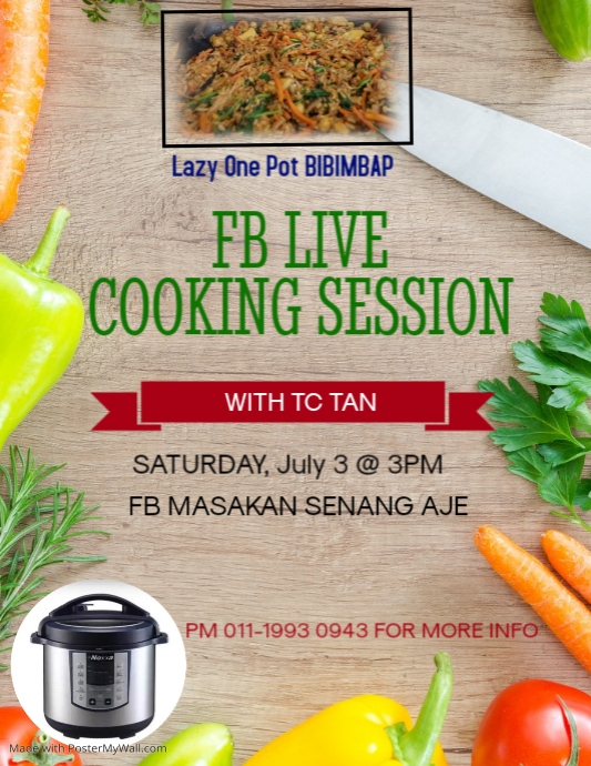 Cooking Class Flyer | PosterMyWall