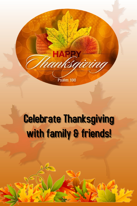 Happy Thanksgiving Template | PosterMyWall