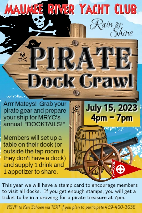 Pirate dock crawl | PosterMyWall
