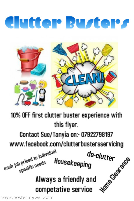 Clutter bust | PosterMyWall