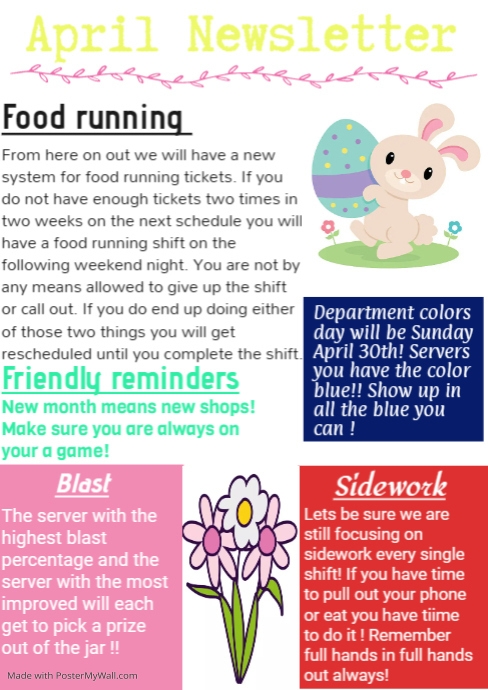 Orange Custom Branded Newsletter Page | PosterMyWall