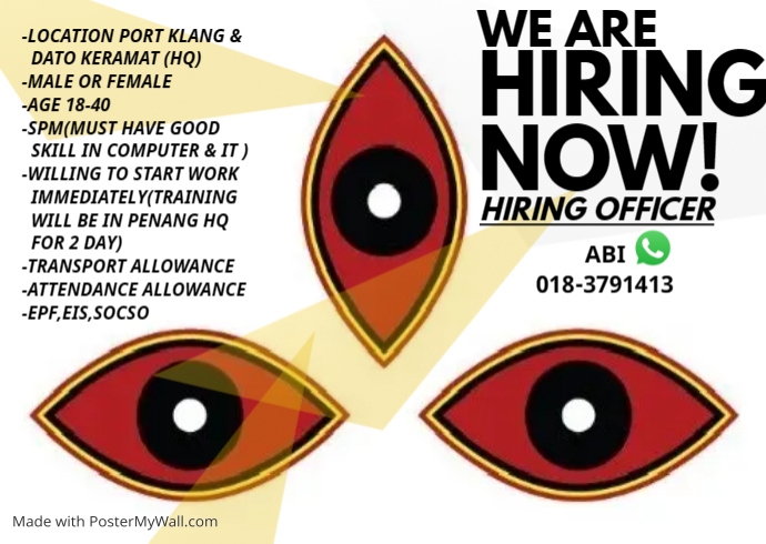 We Are Hiring Postcard | PosterMyWall