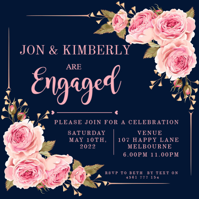 ENGAGEMENT POSTER | PosterMyWall