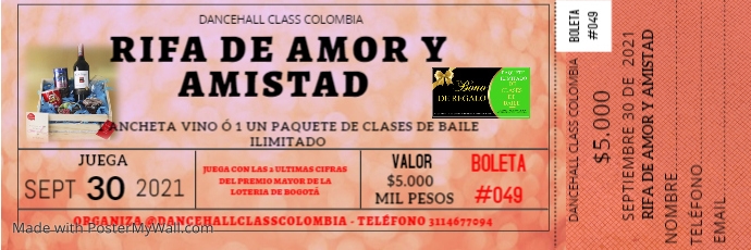 Copy of Gold Printable Raffle Ticket Design Template | PosterMyWall