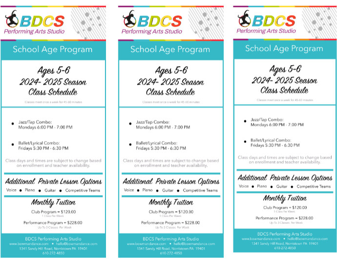 Copy of School Age Schedule Cards | PosterMyWall