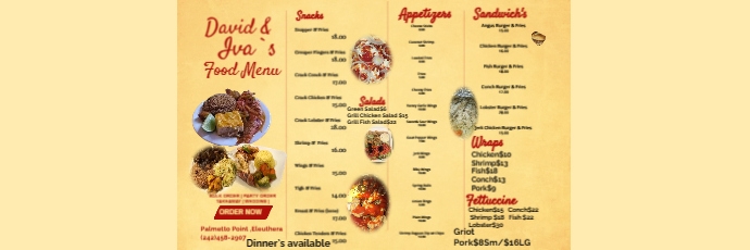 Chinese Food Menu Card Template | PosterMyWall