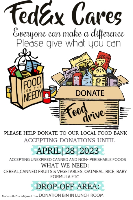 christmas food drive | PosterMyWall