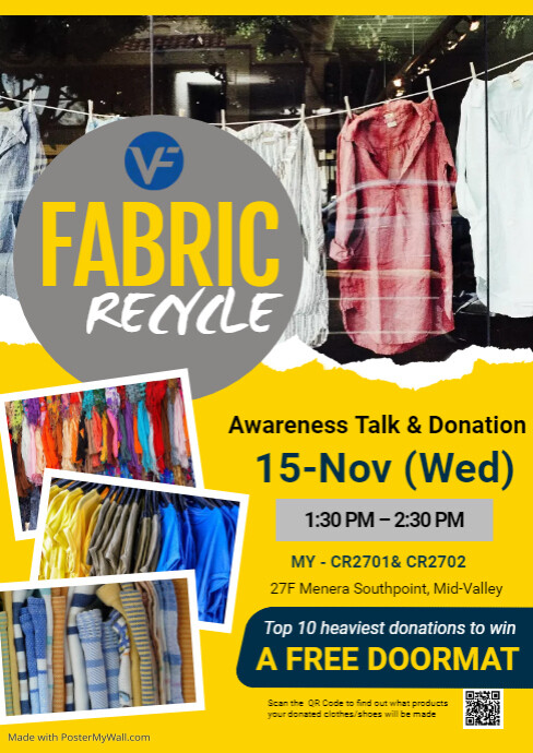 Fabric Recycle Poster | PosterMyWall