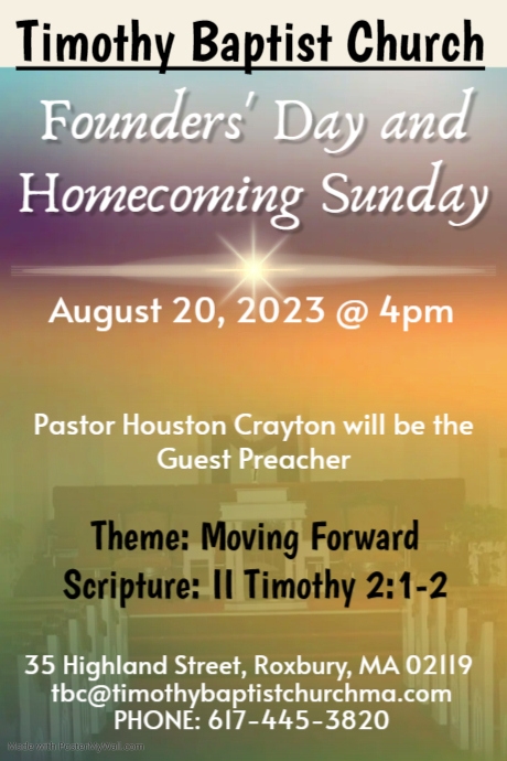 Homecoming Sunday | PosterMyWall