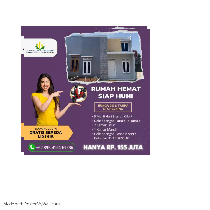 DP 0%,CALL 0895-4154-69536,Perumahan Murah Di Bogor | PosterMyWall