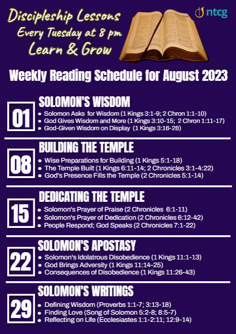 Copy of Weekly Discipleship Schedule (2) | PosterMyWall