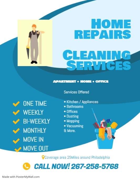 Cleaning Services Flyer Template | PosterMyWall