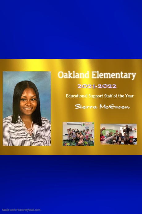 Support Staff of the Year | PosterMyWall