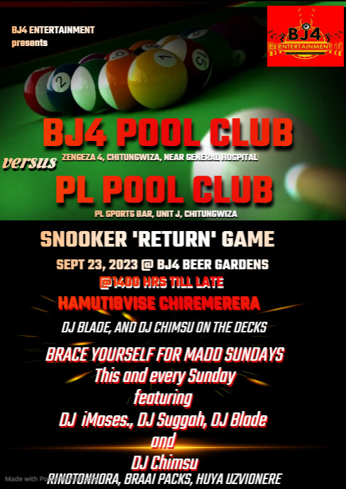 Billiards tournament invitation flyer | PosterMyWall