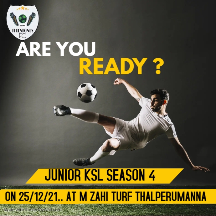 Copy of soccer club,football try outs | PosterMyWall