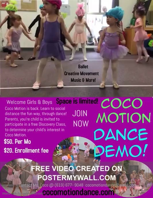 Copy of Dance Demo 2021 | PosterMyWall