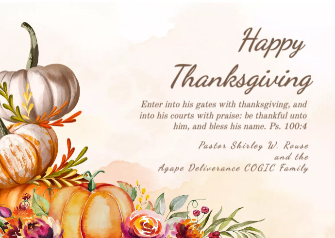 Happy Thanksgiving Card 2023 | PosterMyWall