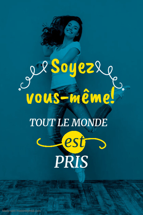 Copy of Be Yourself - Pinterest Graphic | PosterMyWall