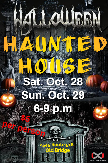 Halloween scary night flyer | PosterMyWall