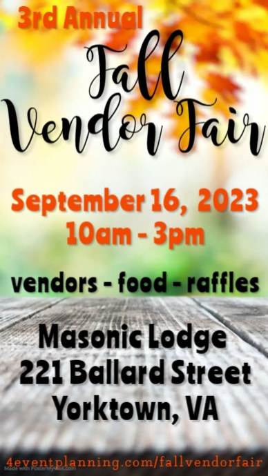 YT Fall Vendor Fair | PosterMyWall