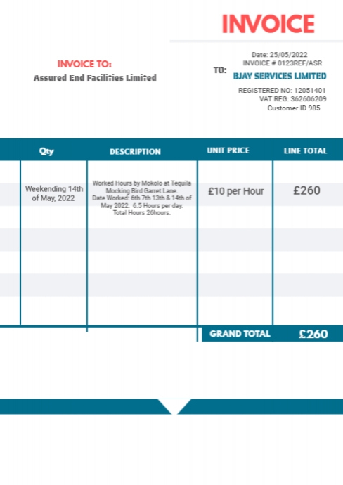 Copy of invoice | PosterMyWall
