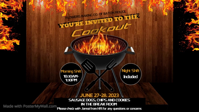 Copy of Co. Cookout (1) | PosterMyWall