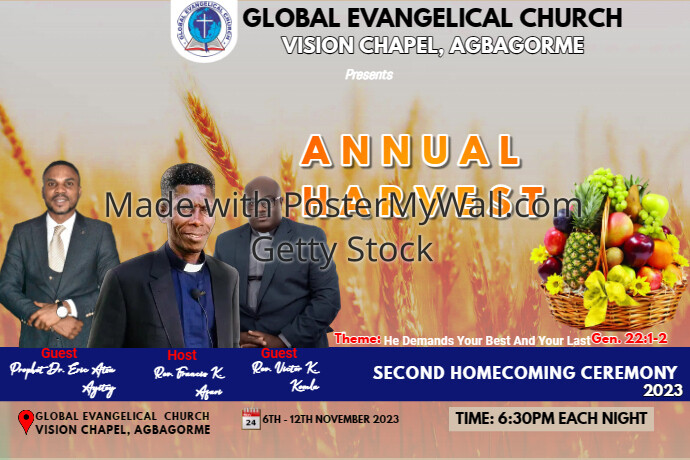 church annual harvest flyer template (1) | PosterMyWall