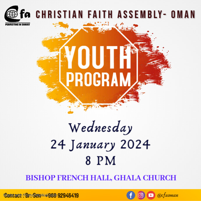 Copy of CFA Youth Program | PosterMyWall