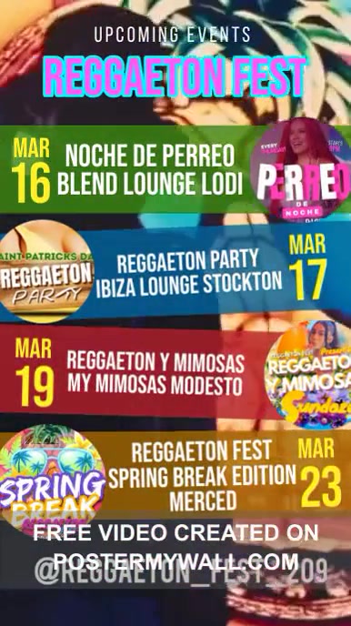 Copy of Music Festival Band Event Schedule Story | PosterMyWall