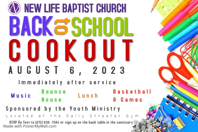 Copy of Back to School Bash Event Education Supplies Poster | PosterMyWall