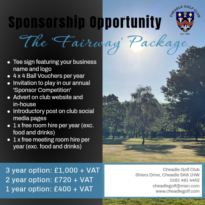 Fairway Sponsorship Package | PosterMyWall