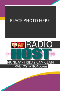 Radio Host Template | PosterMyWall