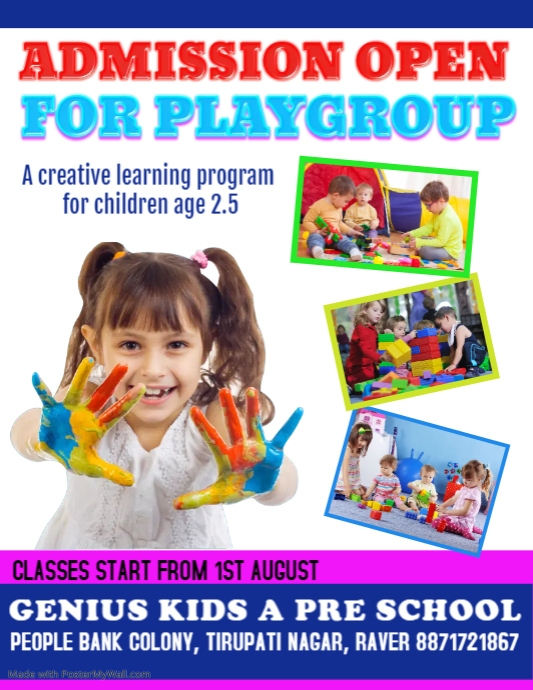 Preschool open house | PosterMyWall