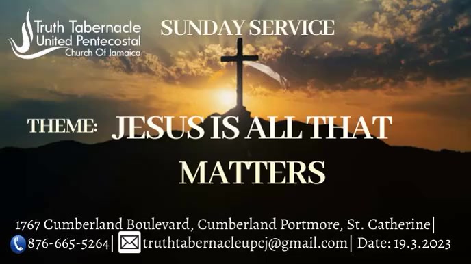 JESUS IS ALL THAT MATTER, SUNDAY 19.3.2023 | PosterMyWall