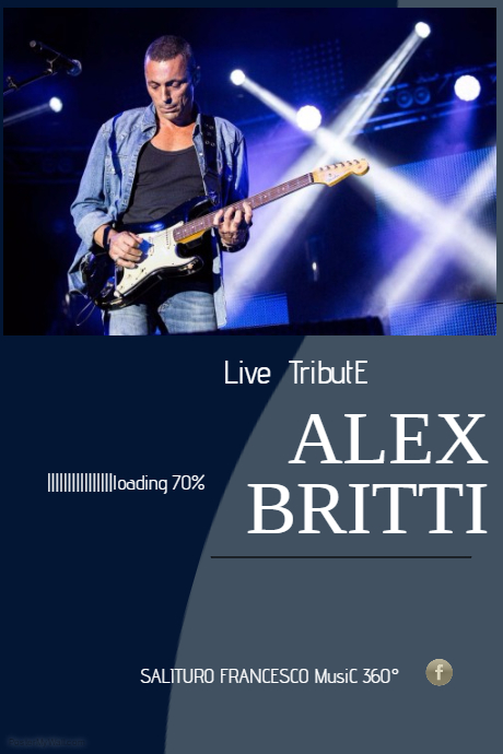 Copy of single singer artist music band concert event flyer template ...