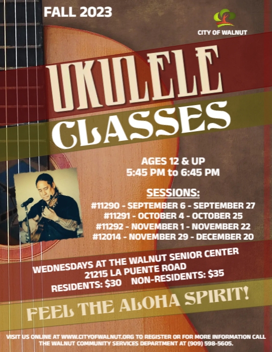 FALL 23 Ukulele Class (3) | PosterMyWall