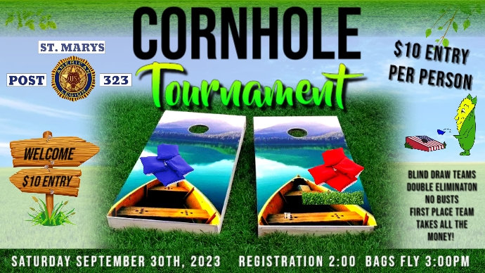 Cornhole Tournament poster design | PosterMyWall
