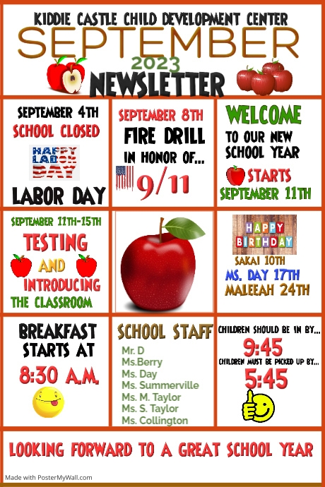 Copy of September Upcoming Events | PosterMyWall