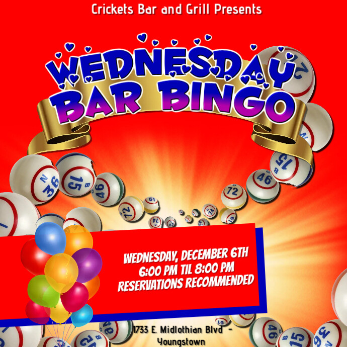 Sunday Bingo | PosterMyWall