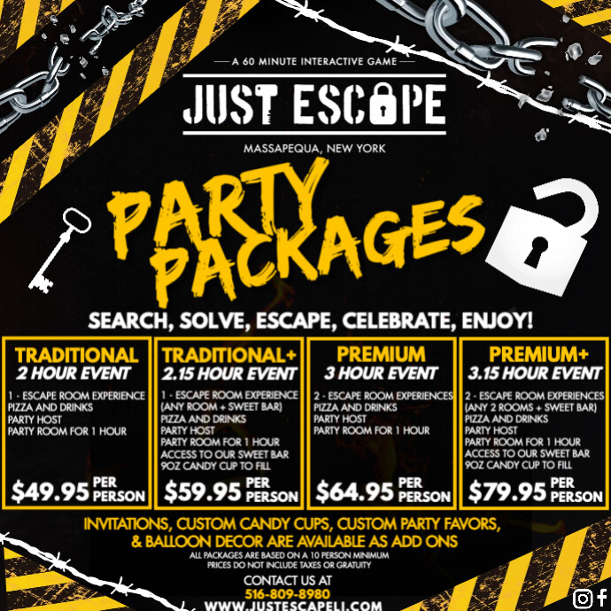 Copy of Copy of Copy of Yellow Escape Room Game Night Flyer | PosterMyWall