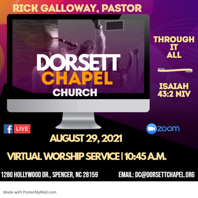 Copy of Virtual Worship Service Template | PosterMyWall