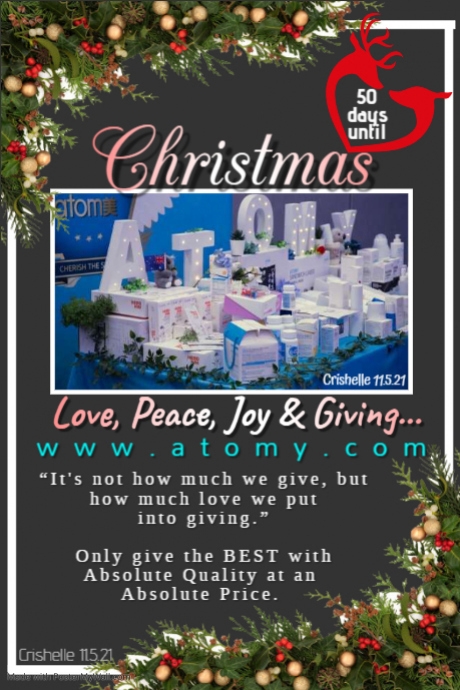 50 days to Christmas | PosterMyWall