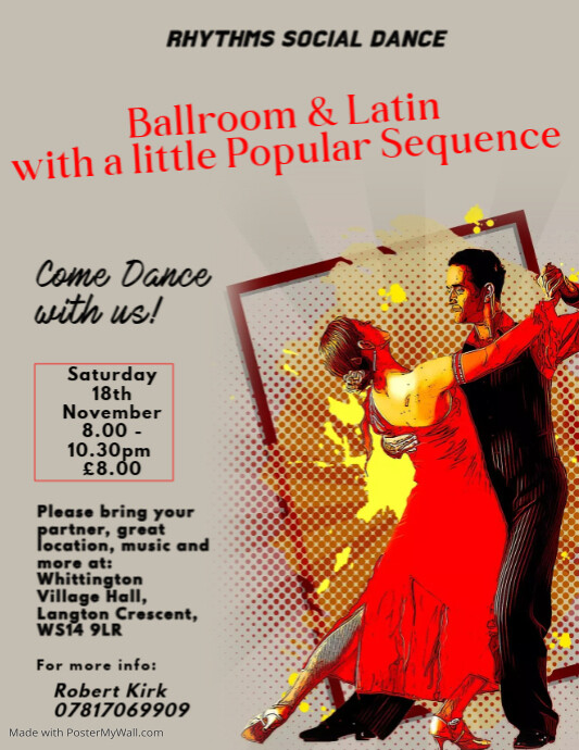 Copy of Ballroom Dancing Flyer Design Template | PosterMyWall