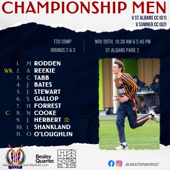 Sports Team Cricket Lineup (2) | PosterMyWall