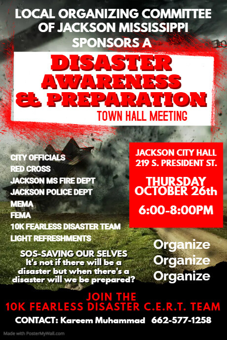 Disaster Flyer Little Rock | PosterMyWall