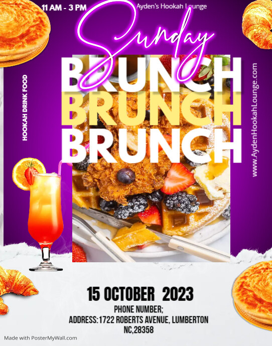Sunday brunch flyer | PosterMyWall