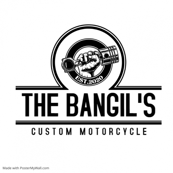 Salinan black and white barber logo design template | PosterMyWall