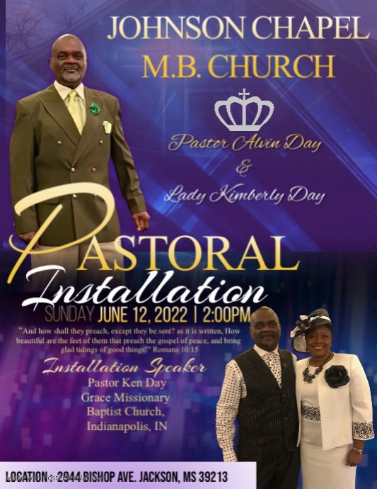 Copy of Copy of Pastoral Installation Flyer | PosterMyWall