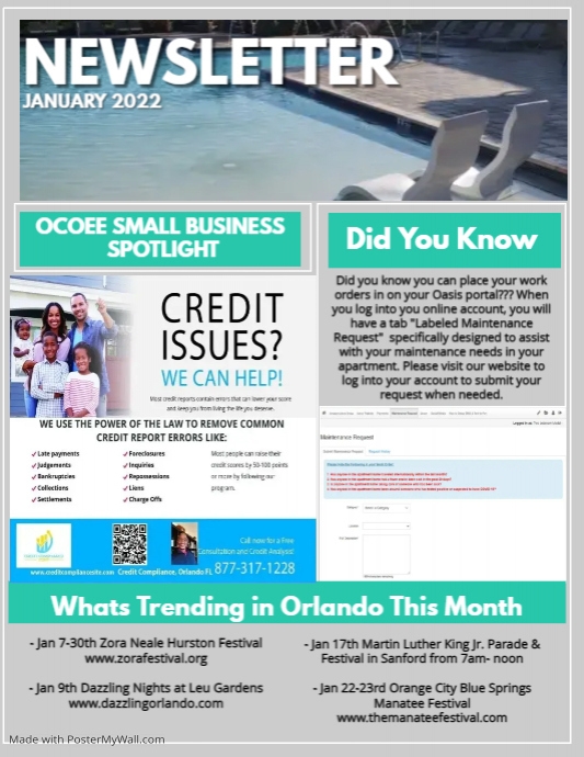 Copy of Copy of NEWSLETTER | PosterMyWall